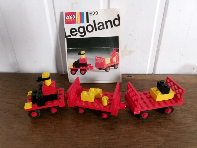 SET LEGO 622 Legoland Chariot à bagages 1970 vintage + notice EUR 27,00 ...