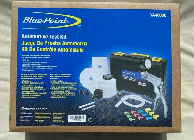 BLUE-POINT AUTOMOTIVE TEST Kit, YA4000B Vacuum Pump, Brake Bleeder ...