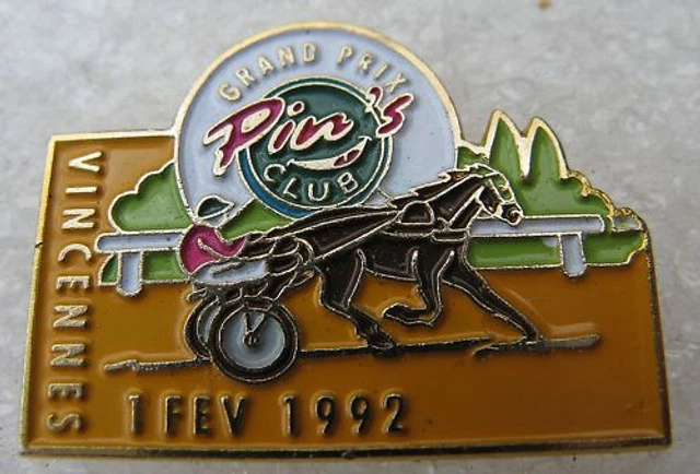 PIN'S GRAND PRIX de Vincennes PMU Jockey cheval 1992 EUR 4,00 - PicClick IT