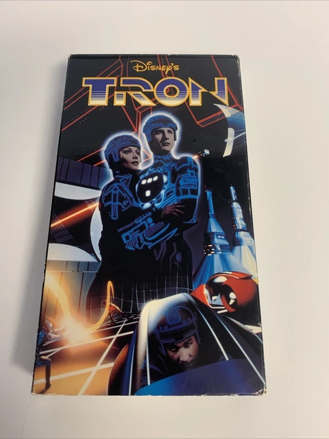 TRON VHS 1995 Jeff Bridges Disney Sci-Fi Action Adventure Film 1982 ...