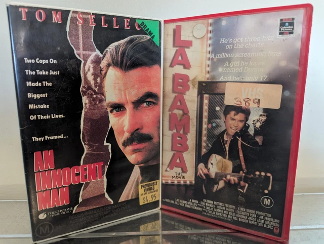 AN INNOCENT MAN & La Bamba VHS Ex Rental $15.00 - PicClick AU