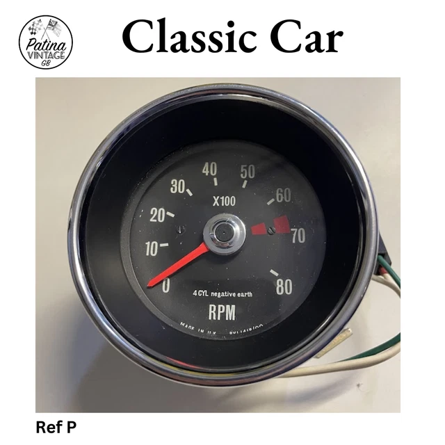 SMITHS CLASSIC CAR Tachometer 4 Cylinder Negative Earth RV1 1418/00 £ ...