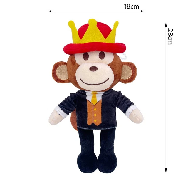 STEAL A BRAINROT Jandel Bla Monkey Plush Toy With Red Hat Soft Cotton £ ...