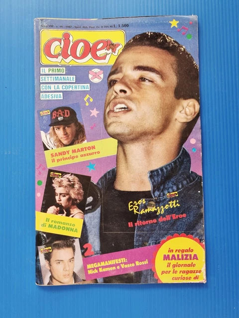 RARE CIOE 46-1987 Madonna-Ramazzotti-Sandy Marton-Michael Jackson-Ron ...