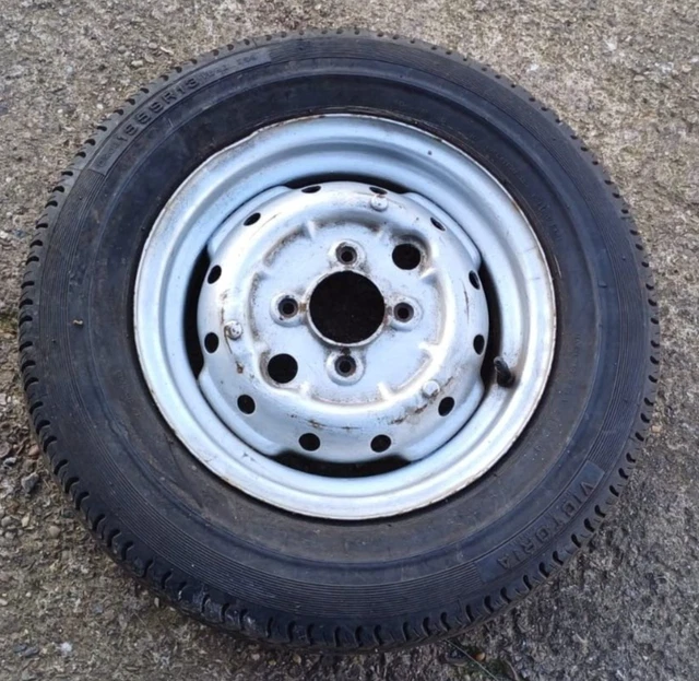 AUSTIN HEALEY FROGEYE Sprite Steel Wheel and Victoria Tyre, 13", Parts ...