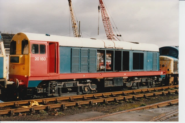 RAILWAY PHOTOGRAPH CLASS 20 20160 Springburn Works 02/04/94 in primer £ ...