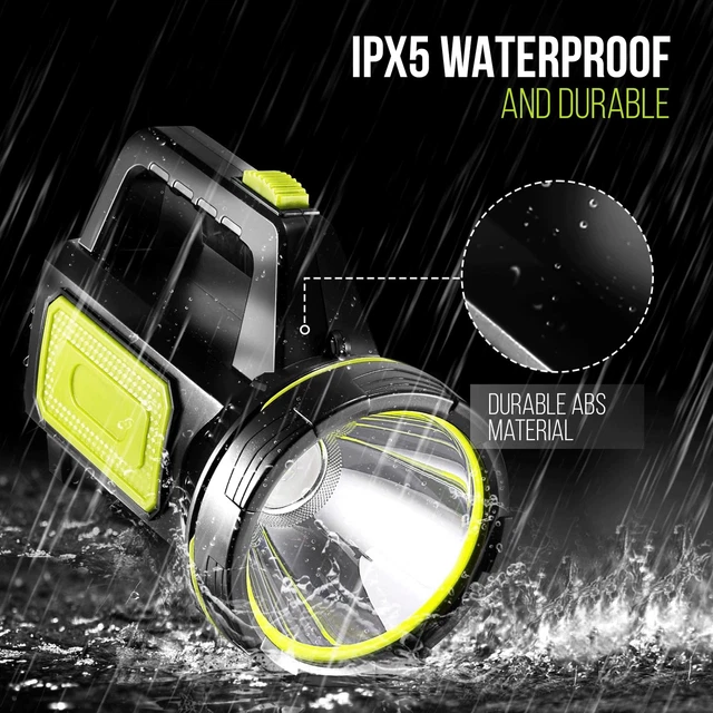 NIANPU ULTRA BRIGHT LED Rechargeable Torch 1000LM Handheld Flashlight ...