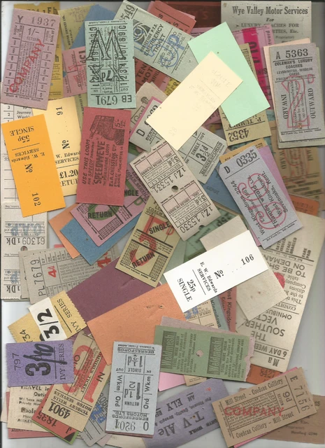 BUS TICKETS SELECTION of 100 from different companies. £7.59 - PicClick UK