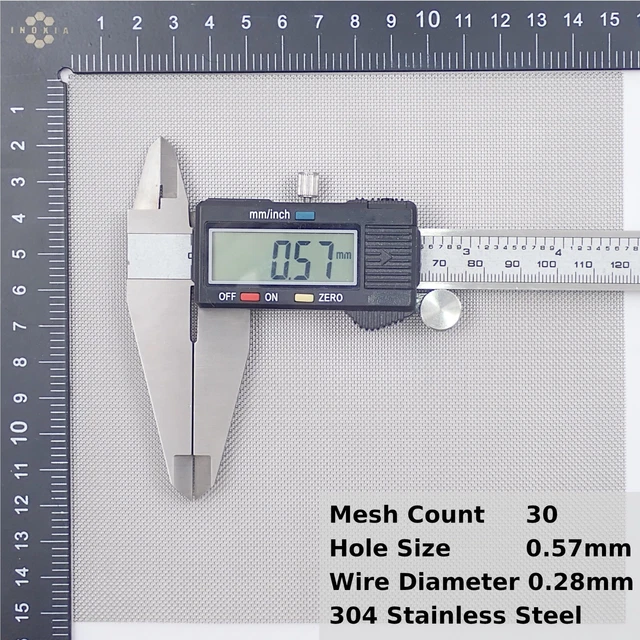 0.5MM HOLE (30 mesh), 30x30cm, 180 micron wire, (Insect Screen ...