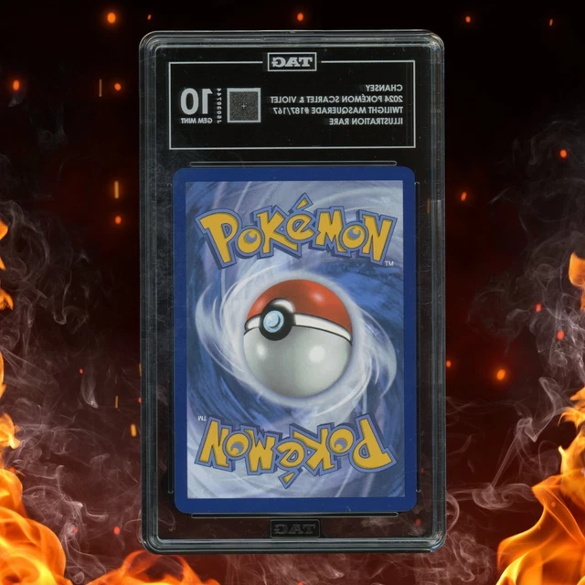 POKEMON TWILIGHT MASQUERADE CHANSEY 187/167 Illustration Rare TAG 10 ...