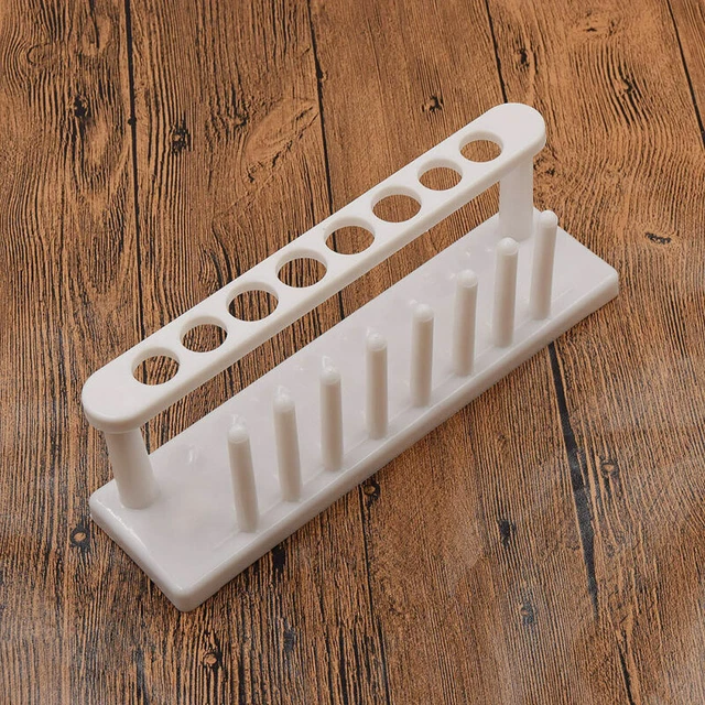8 HOLES PLASTIC Test Tube Rack Testing Tubes Holder Storage Stand Lab ...