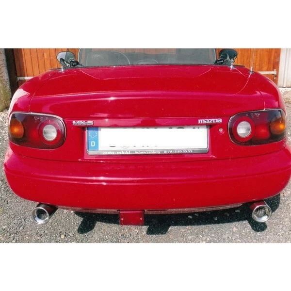 FOX DUPLEX INOX Échappement Sport Re Li Chaque 1x90mm Absorbeur Mazda ...