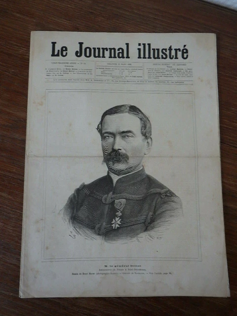 LE JOURNAL ILLUSTRE (1886) General Billot CATASTROPHE MONTE CARLO ...