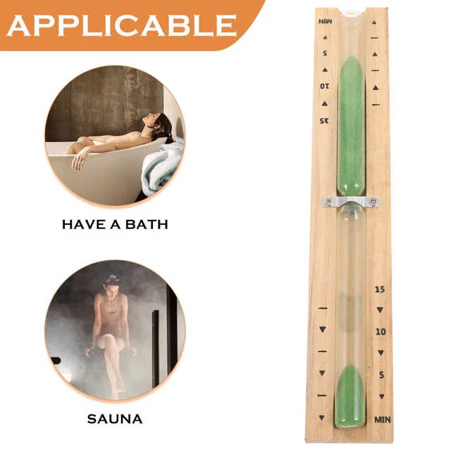 SAUNA SAND TIMER Wooden Hourglass 15 Minute Timer for Sauna Room £12.59 ...