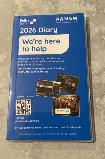 NEW AUSTRALIAN NSW Police Diary 2026 $19.00 - PicClick AU