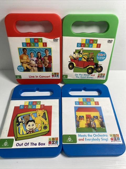PLAYSCHOOL DVDS LIVE In Concert Out Of The Box Aust Kids ABC TV R4 VGC ...