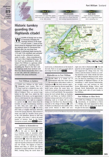 INCHREE KINLOCHLEVEN GLEN Nevis 1998 Walking Routes Fort William Drive ...