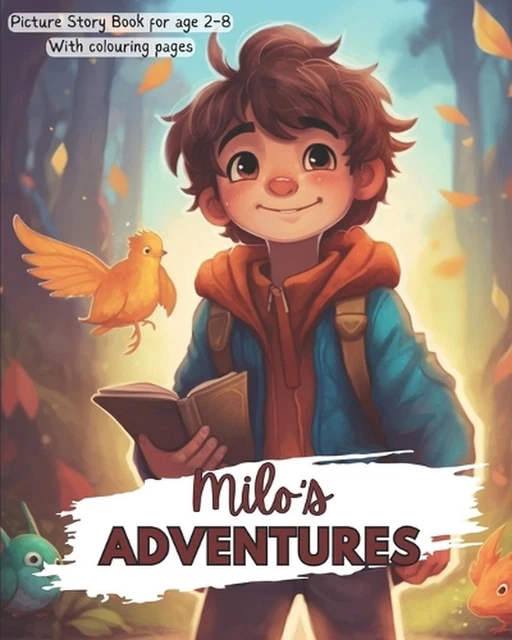 MILO'S ADVENTURES - with self- colouring pages (Road Trip activities, Bedtime st EUR 23,38 ...
