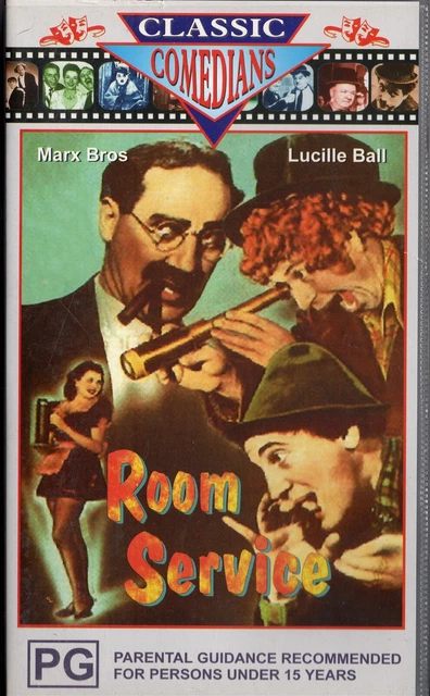 ROOM SERVICE - Marx Bros Lucille Ball - Pre-owned VHS Video Cassette ...