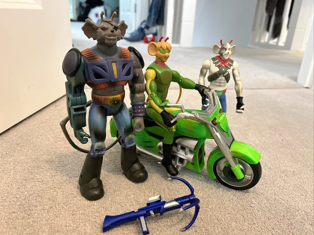 3X 2006 BIKER Mice From Mars: Throttle, Vinnie & Modo including bike ...