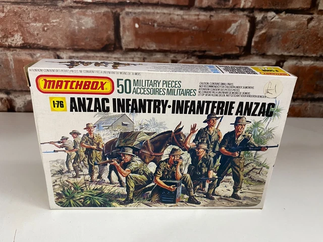 MATCHBOX 1:76 SCALE Anzac Infantry model soldiers . £14.50 - PicClick UK