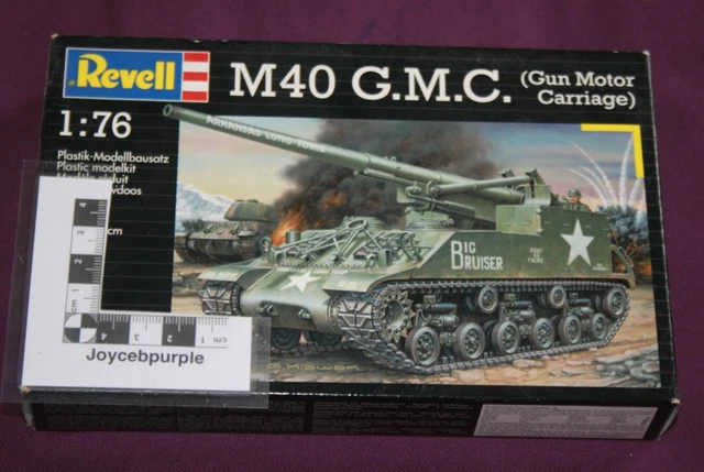 REVELL M40 GMC 1:76 scale model SPG kit 03217. £20.00 - PicClick UK