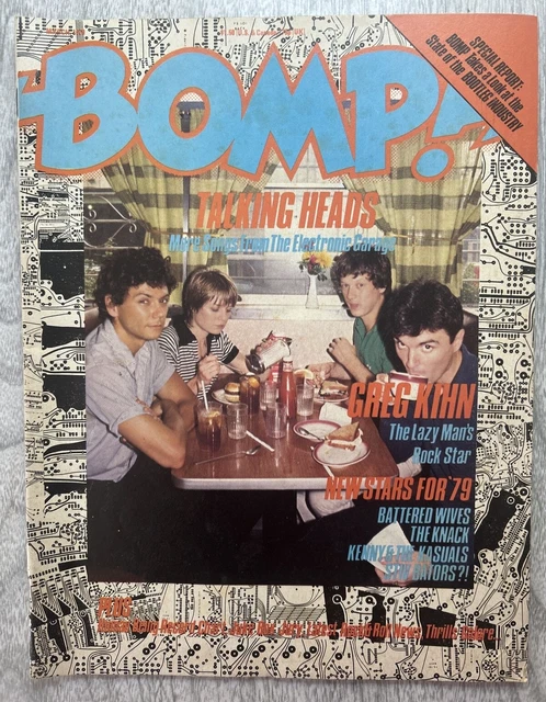 BOMP! MUSIC MAGAZINE Mar 1979 Talking Heads, Stiv Bators, Police ...