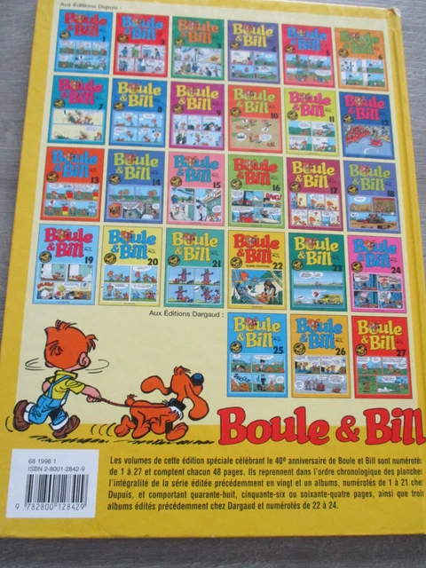 BD BOULE ET Bill n°22 de Jean Roba Grand format- Année 1999 EUR 3,00 ...