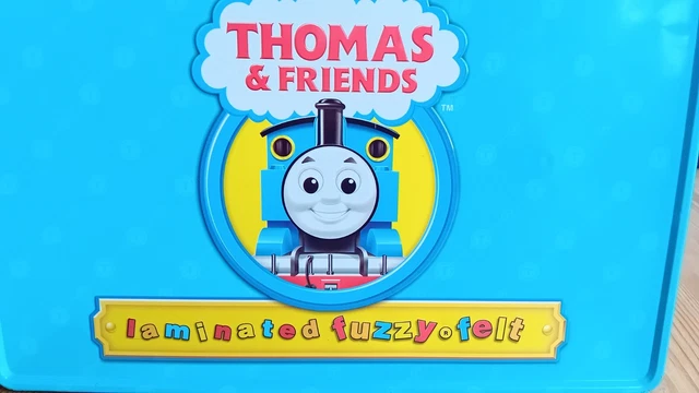 THOMAS THE TANK Engine Fuzzy Felt Laminated Set Thomas & Friends In ...