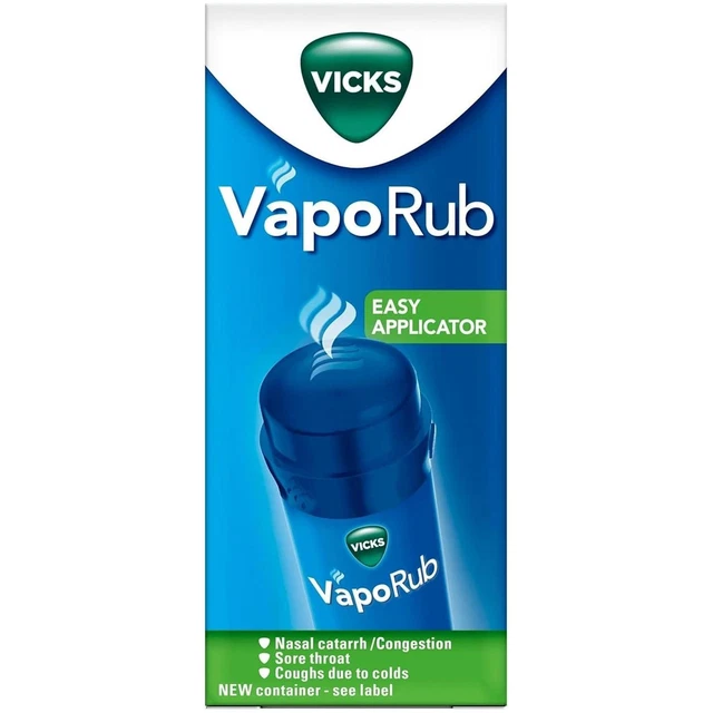 VICKS VAPORUB EASY Applicator Cold Cough Chest Nasial Twist Vapo-Rub ...