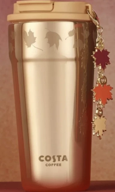LIMITED EDITION RARE Golden Autumn Costa Travel Cup 2024 Brand New £31. ...