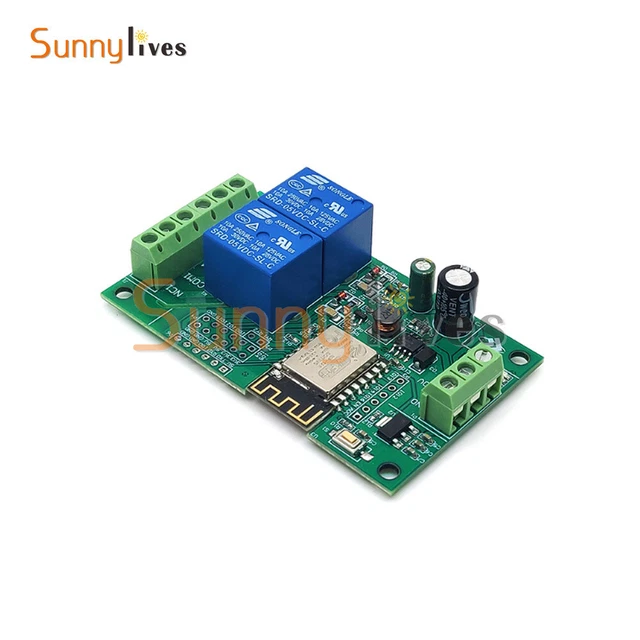 ESP8266 WIFI DUAL Channel Relay Module ESP-12F Development Doard 5V ...