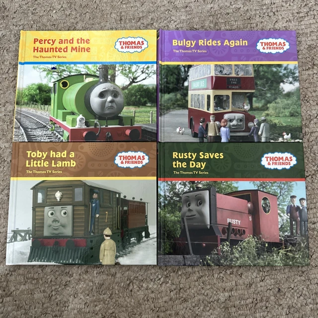 THOMAS AND FRIENDS Four Hardback Books - Percy, Bulgy, Toby And Rusty £ ...