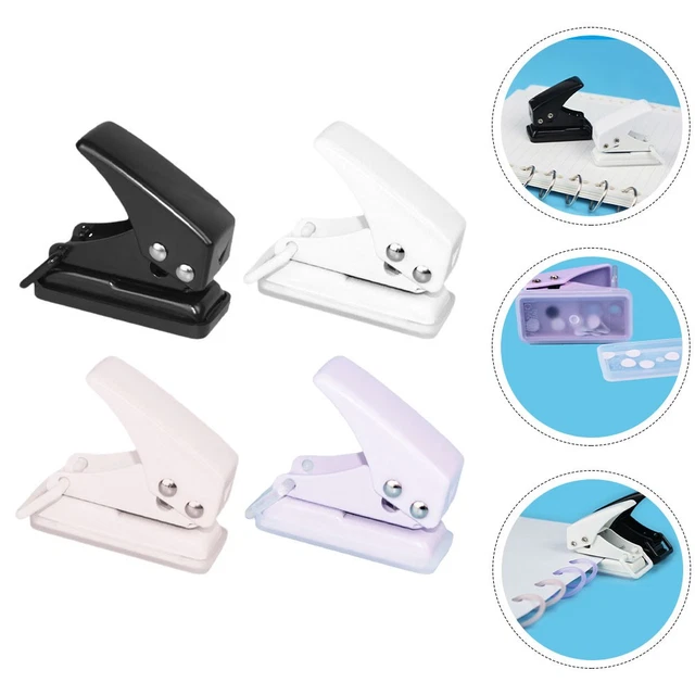4 PCS BOOK Hole Punch Punches for Paper Crafts Loose Leaf Puncher £16. ...