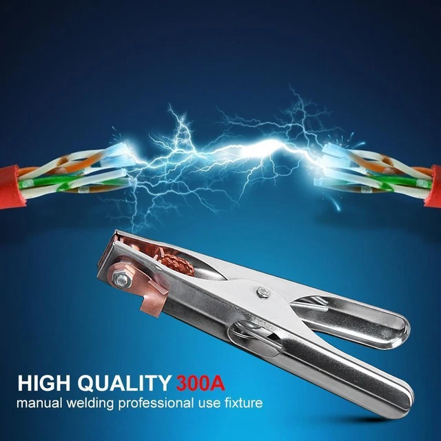 CROCODILE CLIPS GROUND Clamp Welding Electrode Holder Earth Ground ...