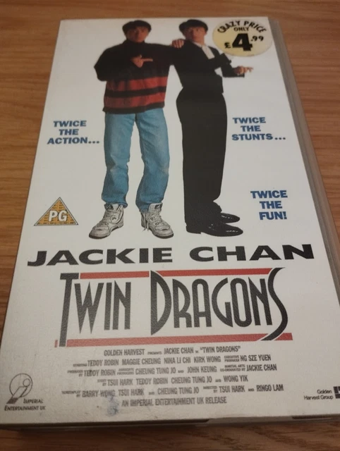 TWIN DRAGONS - Jackie Chan - VHS - Martial Arts - Free Postage £9.99 - PicClick UK