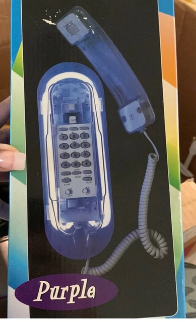 VINTAGE ROXANNE BLUE Neon Light Up Telephone By Cicena 1980’s Model 101 ...