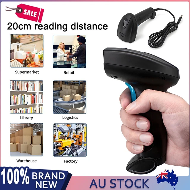 USB WIRED HANDHELD 1D / 2D Bar Code Reader Barcode Scanner Automatic Scanning AU $25.95 ...