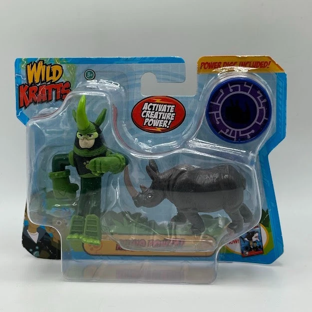 WILD KRATTS CHRIS Créature Puissance Costume Rhinocéros W Disques Pbs ...