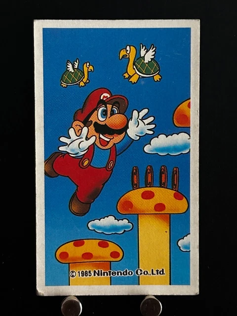 MARIO SUPER JUMPING Mario Bros. Carte Kaku Menko Rare Japon Collection ...