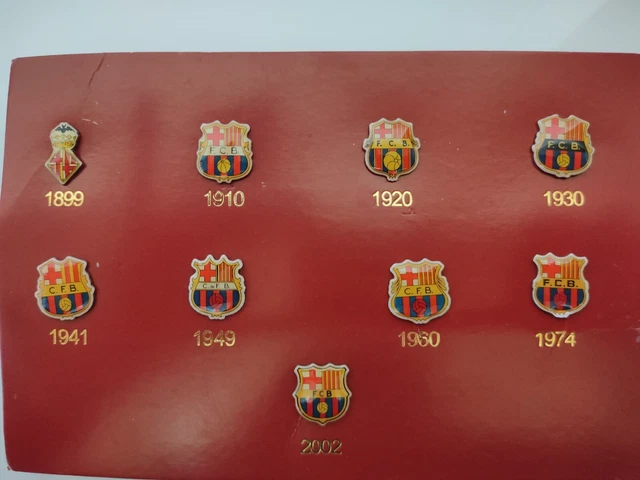 9X PINS Escudos Historicos F.c. Barcelona 1899-2002 Completa EUR 30,00 ...