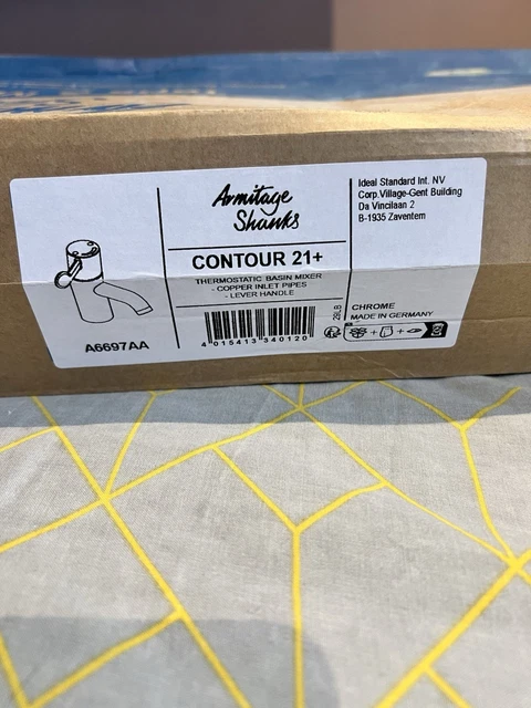 ARMITAGE SHANKS CONTOUR 21 Plus Thermostatic Basin Mixer A6697AA £260. ...