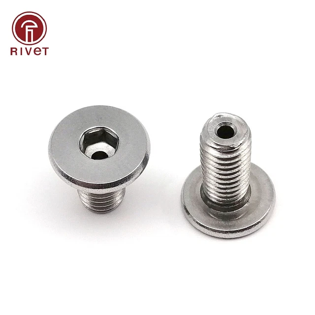 SUS304 A2 HOLLOW Hole Through Hexagon Hex Socket Thin Flat Wafer Head ...