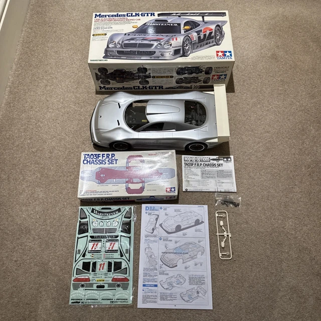 NEW TAMIYA TA03F PRO Chassis & Mercedes Benz CLK-GTR Body 1/10 RC RARE £250.00 - PicClick UK