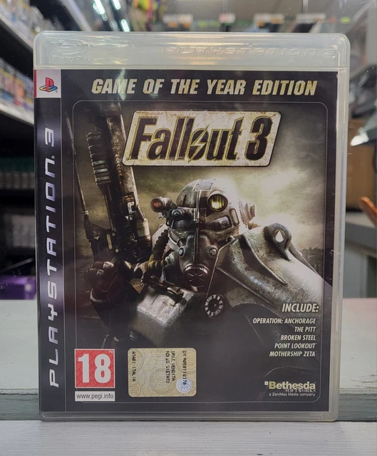 FALLOUT 3 GAME of the Year Edition ITALIANO GOTY PlayStation 3 PS3 EUR ...
