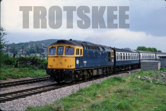 35MM SLIDE BR British Railways Diesel Loco Class 33 33029 Bathampton ...