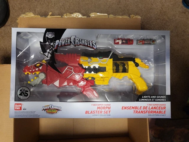 POWER RANGERS DINO Charge Morpher Legacy T-Rex Super Morph Blaster Set ...