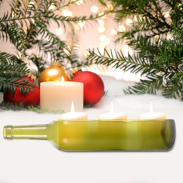 GLASS BOTTLE CONTAINER Containers Unique Centerpiece for Table ...