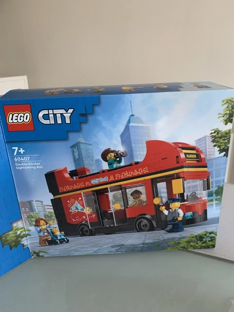 LEGO RED DOUBLE Decker Sightseeing Bus Set 60407 Partially Opened 2 ...