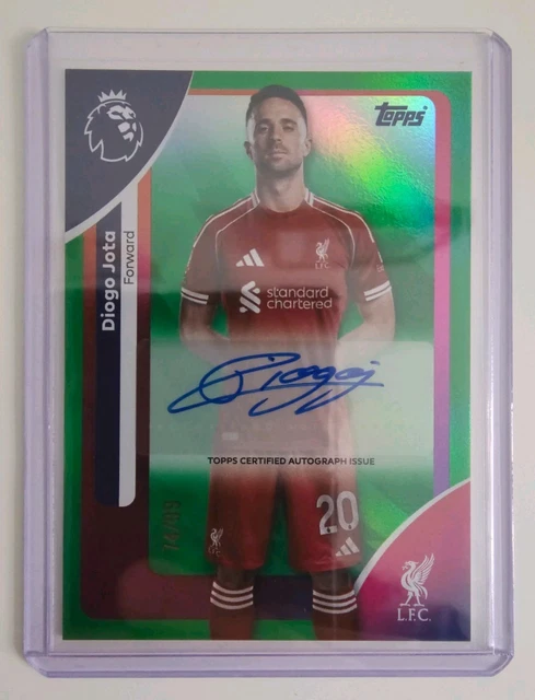 2026 TOPPS PREMIER League - Diogo Jota - Liverpool /99 - Auto Signature ...